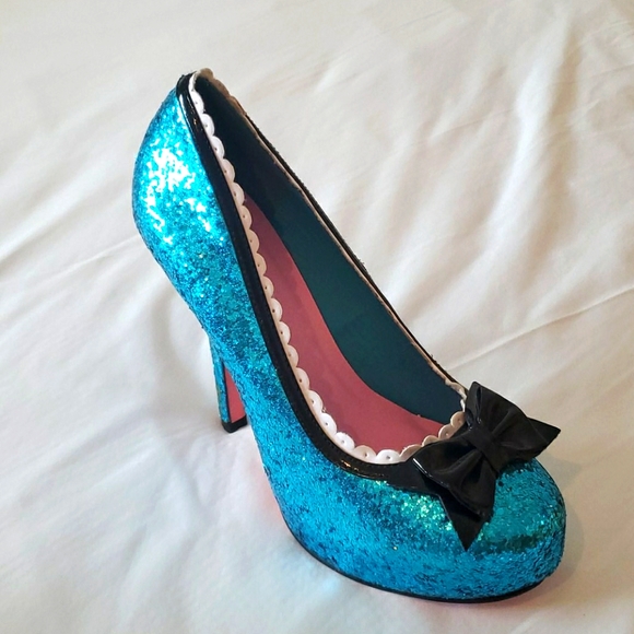 Leg Avenue | Shoes | Leg Avenue Blue Sequin Stiletto | Poshmark